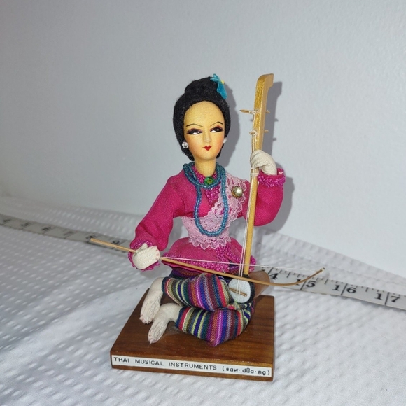 Source Unknown | Art | Handmade Thai Musical Instruments Doll | Poshmark